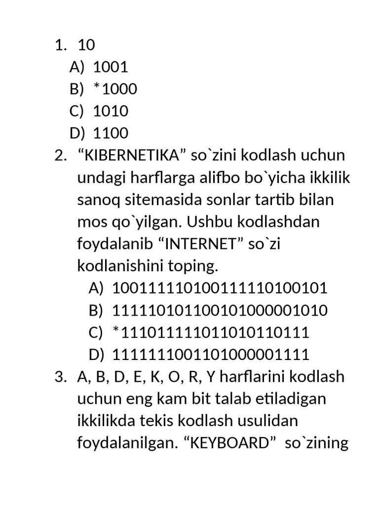 Axborot Hajmi | PDF