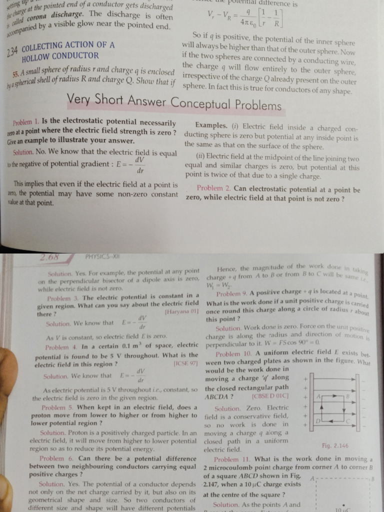 Electrostatic Potential & Capacitance | PDF | Capacitor | Capacitance