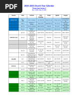 2025-2026 LCMS Church Year Calendar | PDF | Eastertide | Christian ...