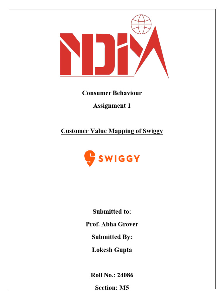 Customer Value Mapping of Swiggy | PDF | Customer Experience | Marketing