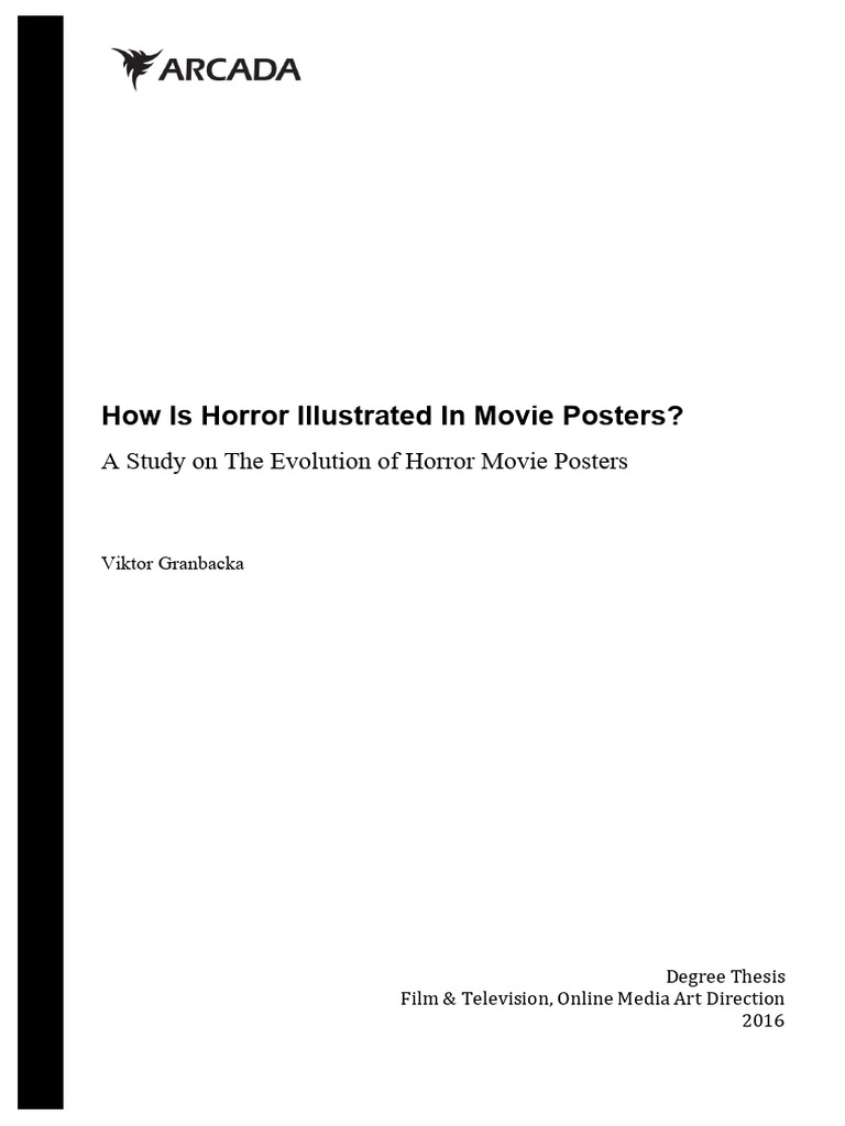 Evolution of Horror Movie Posters | PDF | Poster | Typography