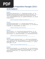 Cloze Passage Practice Sets with Answers | PDF