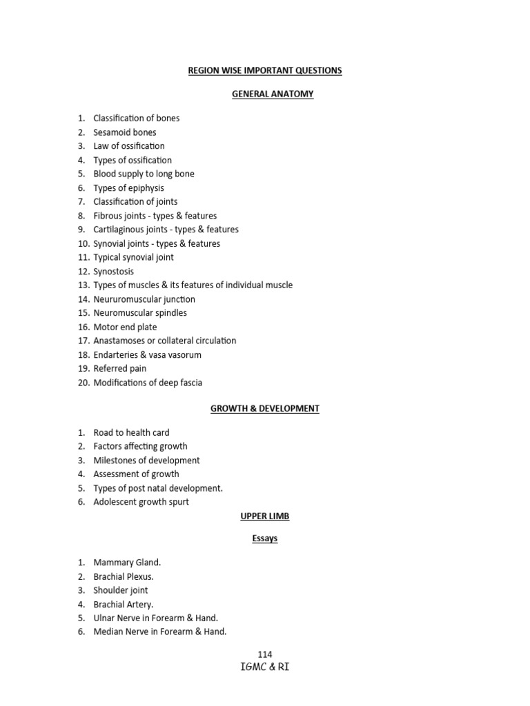 Anat final | PDF | Human Leg | Elbow
