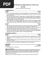 McCombs BBA Resume Template Guide | PDF | Résumé | Languages