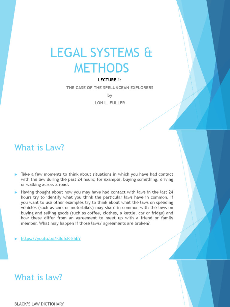 Legal Systems & Methods Lecture 1 Slides | PDF | Justice | Crime & Violence
