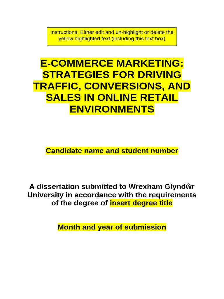 E-Commerce Marketing Strategies Guide | PDF | Methodology | Survey ...