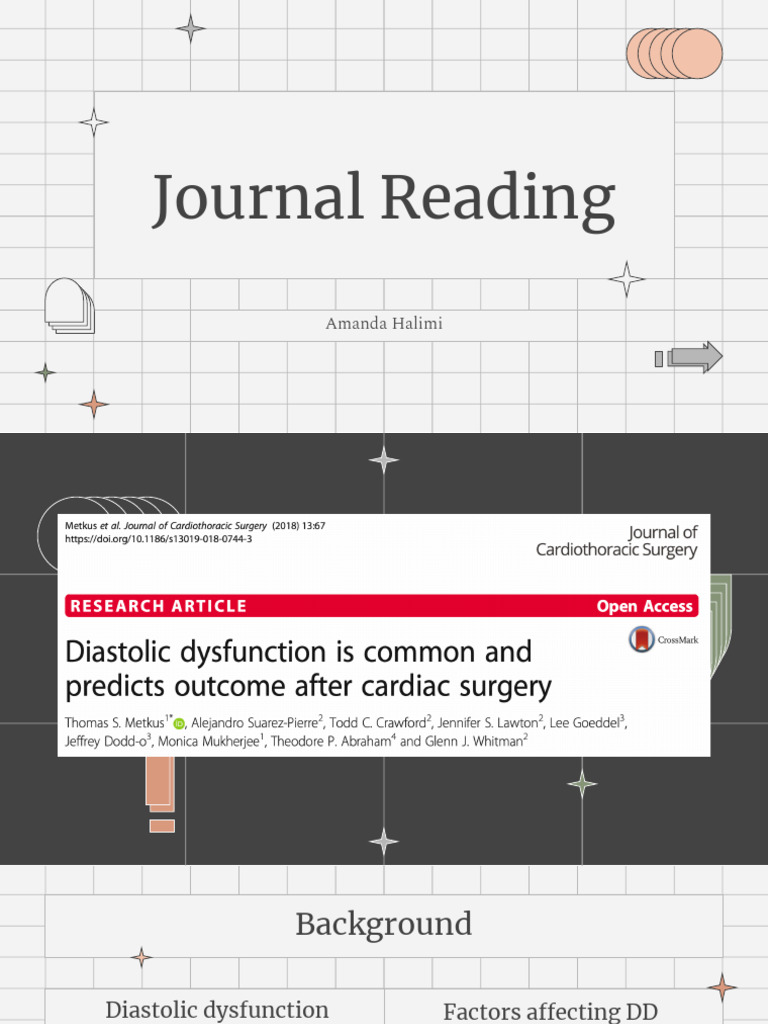 Journal Reading ICU - Amanda Halimi | PDF | Diastole | Coronary Artery ...