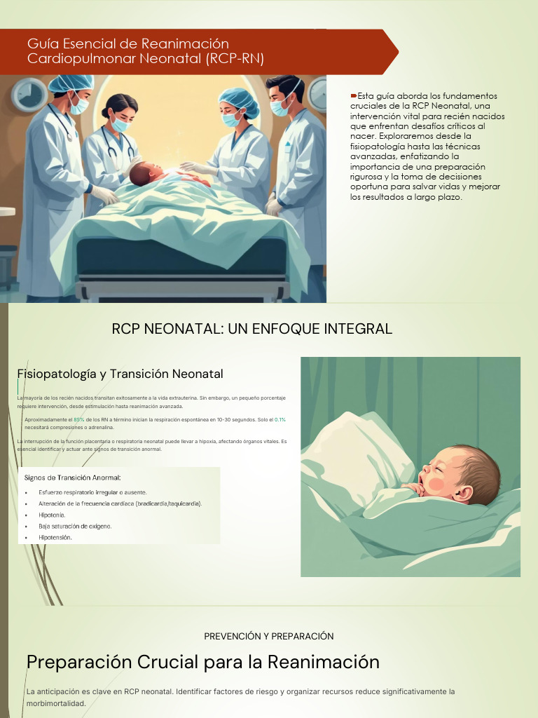 Reanimacion Cardiopulmonar Neonatal RCP RN MCS | PDF | Reanimación cardiopulmonar | Enfermedades ...