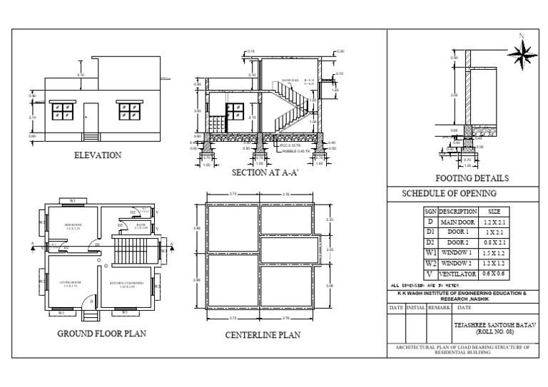 Load Bearing Structure Plan PDF | PDF