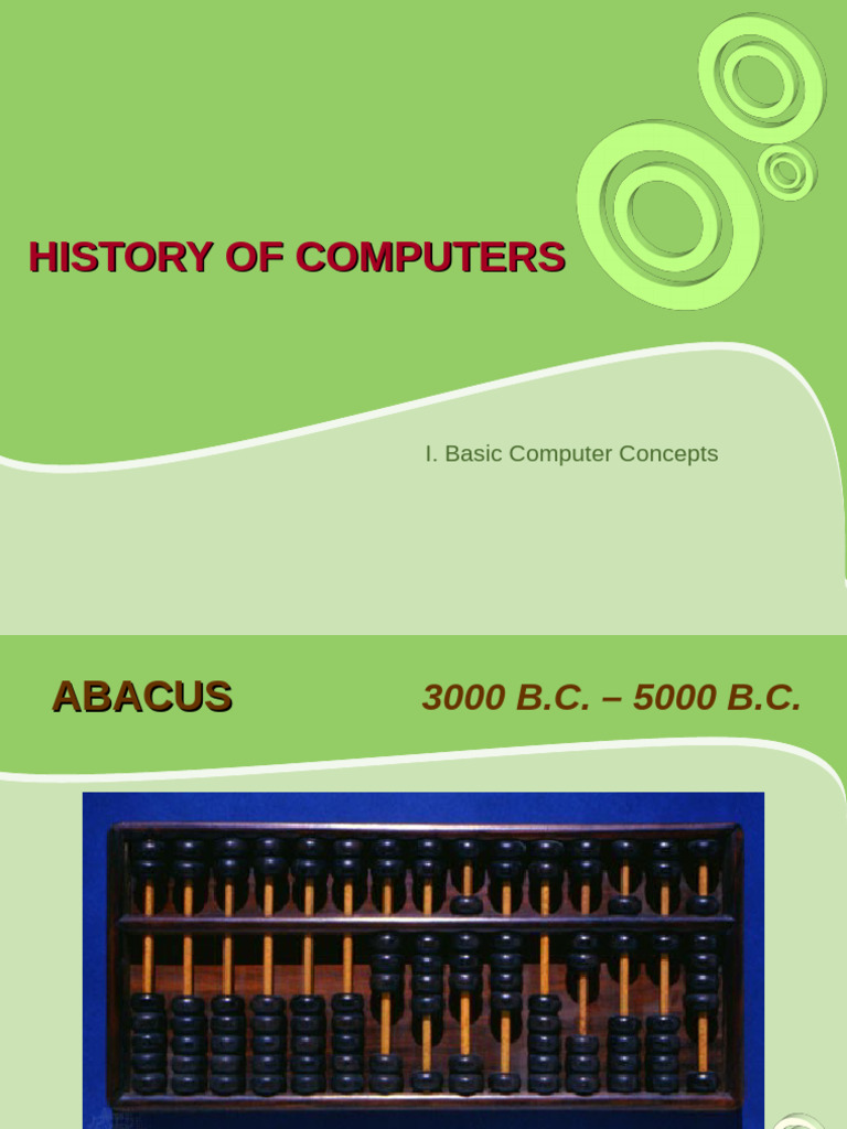 1.1.history of Computers | PDF | Microprocessor | Computing