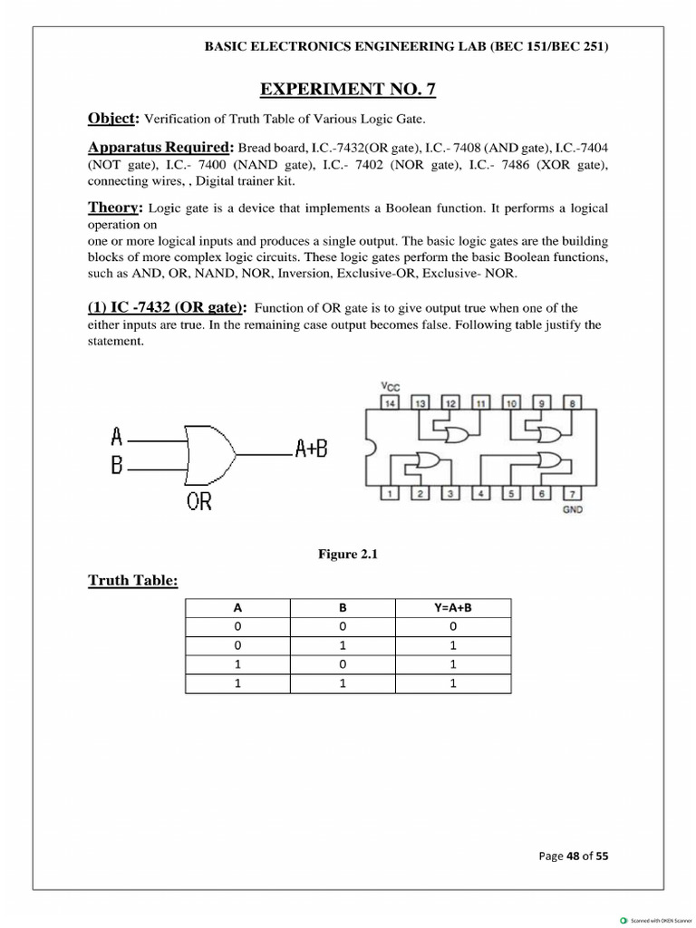 Lab Mannual For Basic Electronics Lab (AY 2021-2022) Final - 1 | PDF