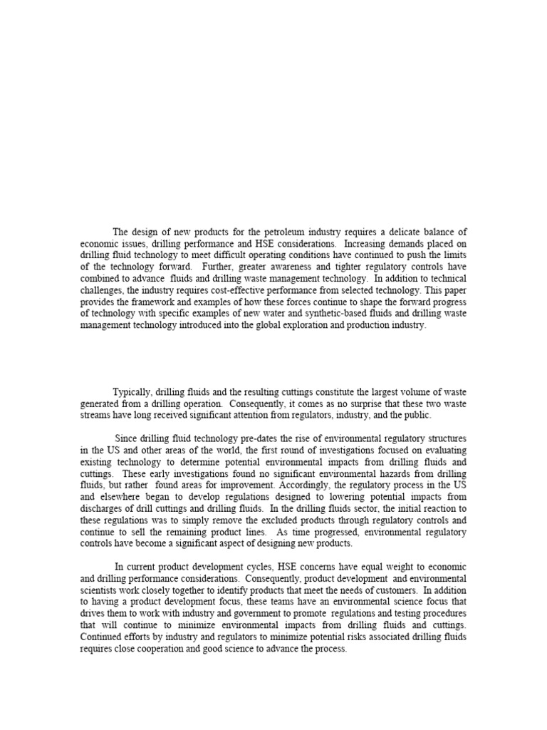 N-Methyl Pyrrolidone in Drilling Fluids | PDF | Biodegradation | Waste