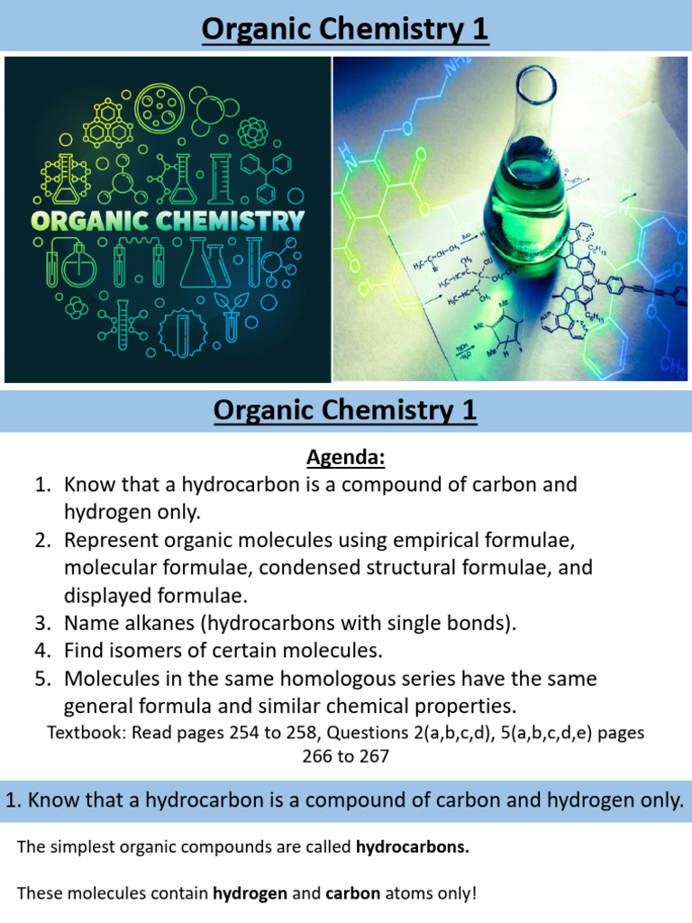 Lesson - Organic Chemistry | PDF | Molecules | Chemical Bond
