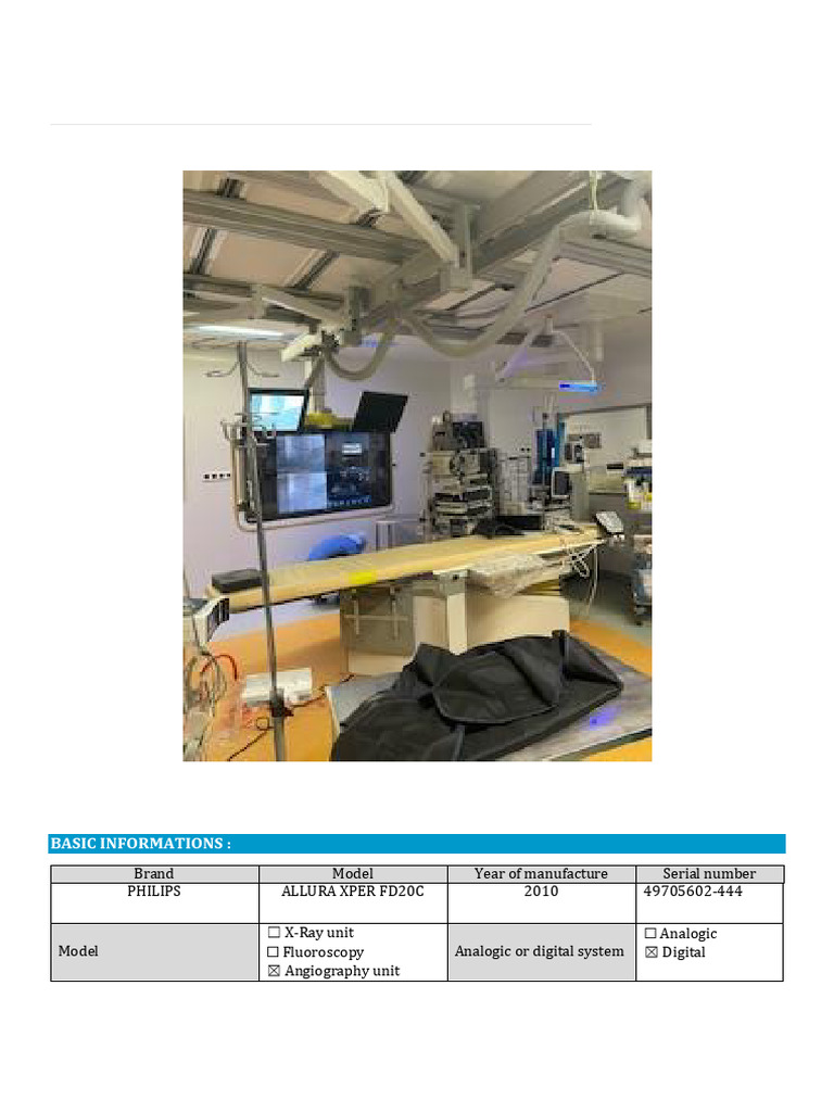 Philips Allura XPER FD20C Info Sheet | PDF | Computing