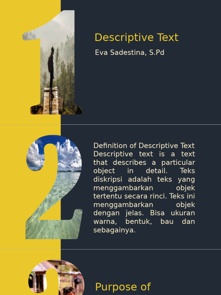 Understanding Descriptive Text | PDF