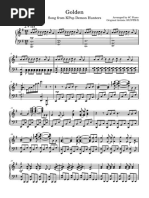 Golden Piano Sheet Music | PDF