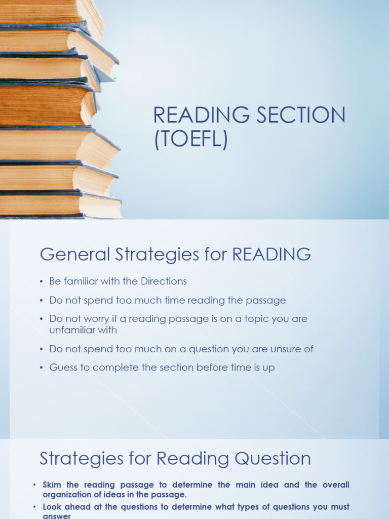 TOEFL Reading Strategies and Exercises | PDF | Stars | Tsunami