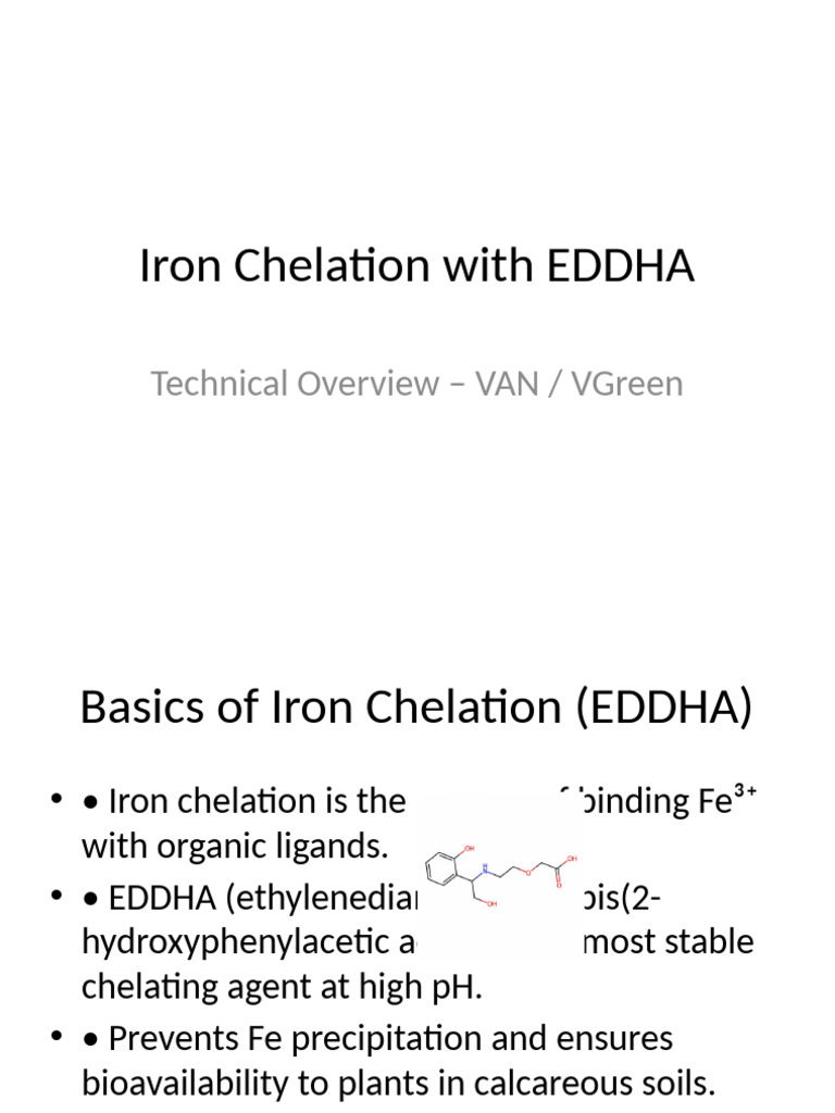 EDDHA: Key to Iron Chelation | PDF