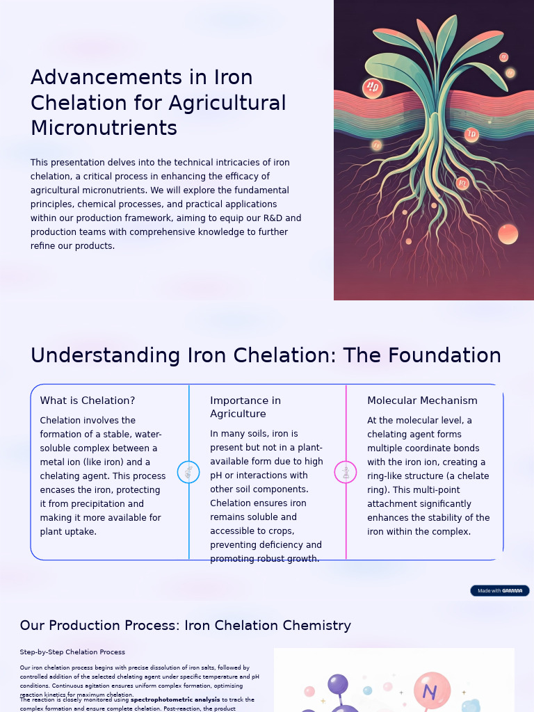 Advancements in Iron Chelation For Agricultural Micronutrients | PDF ...