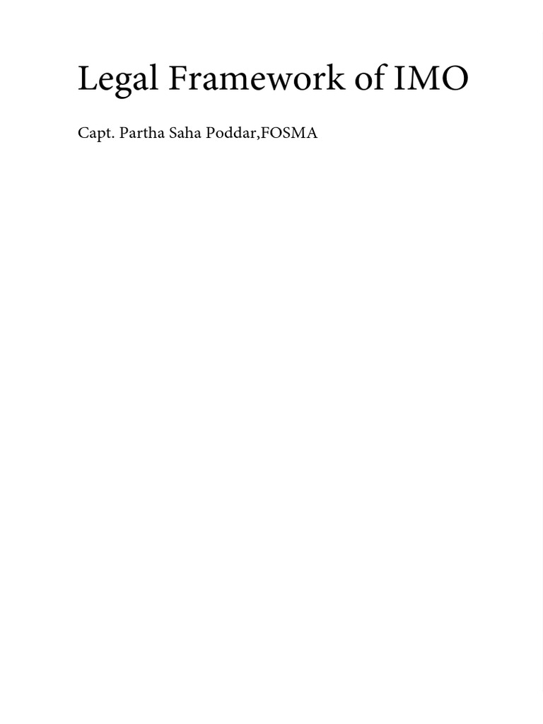 IMO Instruments for Maritime Safety | PDF