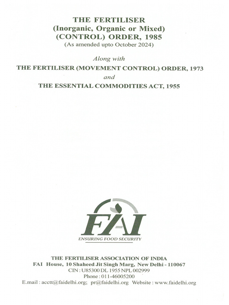 FCO As Amended Up To) CT 24 | PDF