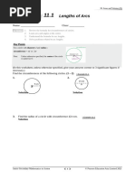 Practice Worksheet (Arc Length and Sector Area) | PDF