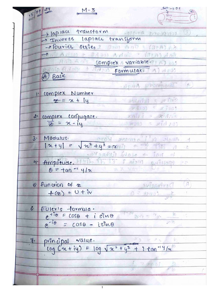 Formula Complex Variable | PDF
