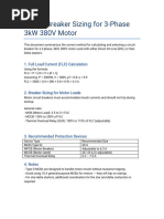 MCP Sizing Guide for Motor Protection | PDF | Technology & Engineering