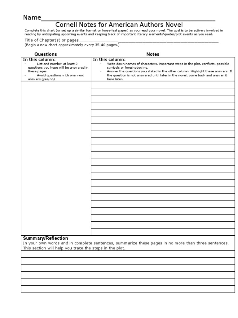 CornellNotes1 2-3 | PDF
