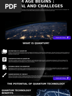 Quantum Age Begins Potentials and Challenges | PDF | Quantum Computing | Quantum Mechanics