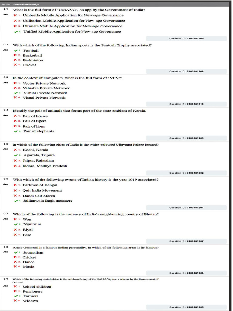 Gsecl Paper 2022 | PDF