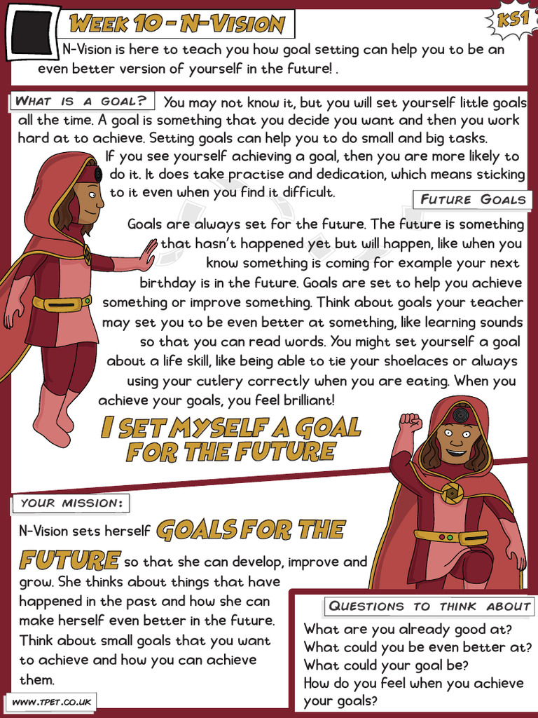 TP F 5109 Wellbeing Wednesday Superheroes Week 10 Task Card KS1 | PDF