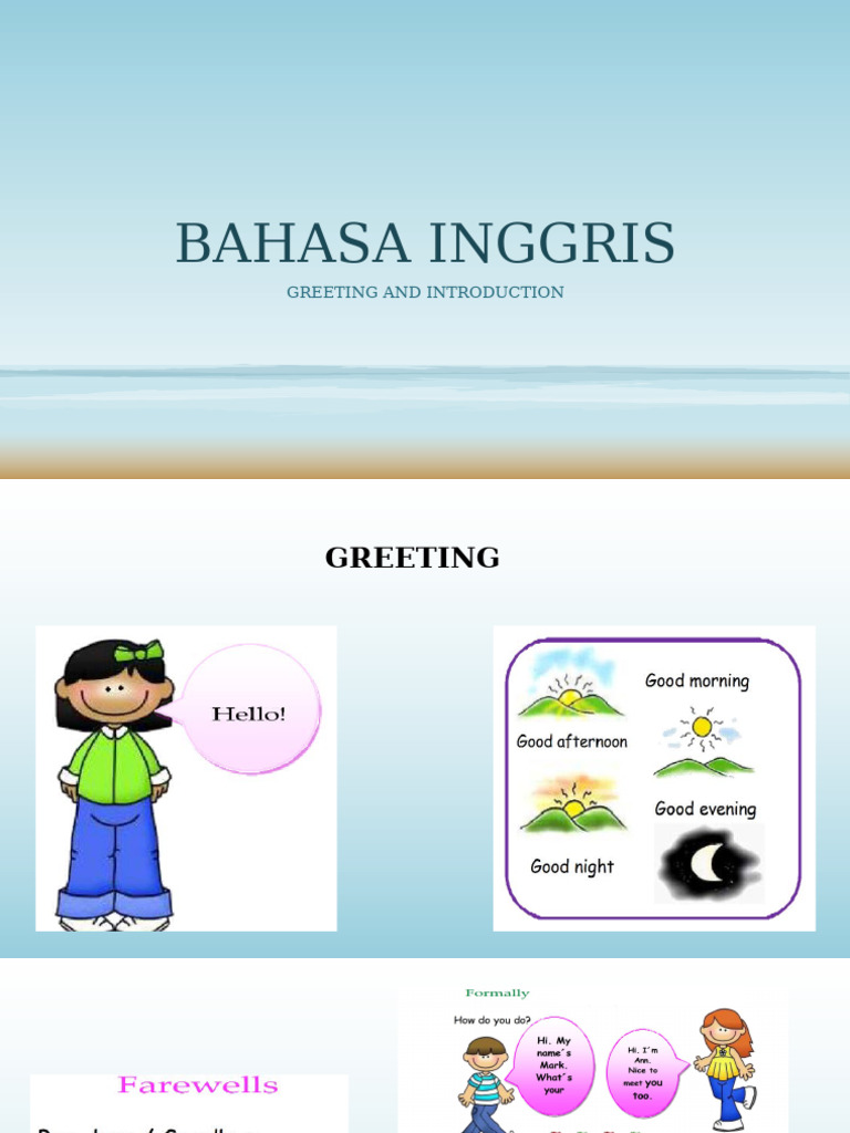 Greeting and Introduction | PDF