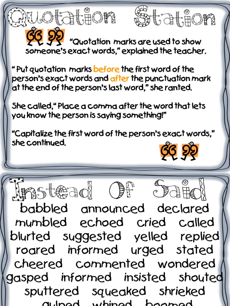 Quotation Station | PDF | Language Arts & Discipline