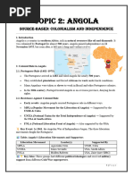 GR 12 Study Notes - Independent Africa - Angola | PDF | Unita | Angola