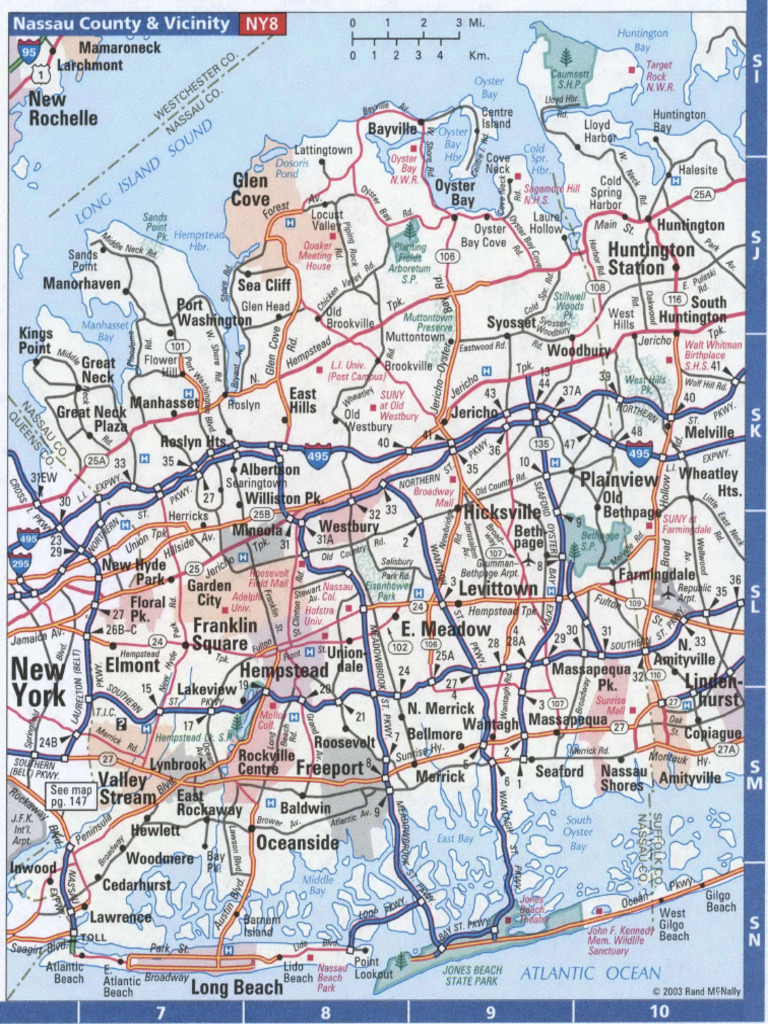 Nassau County NY Road Map | PDF