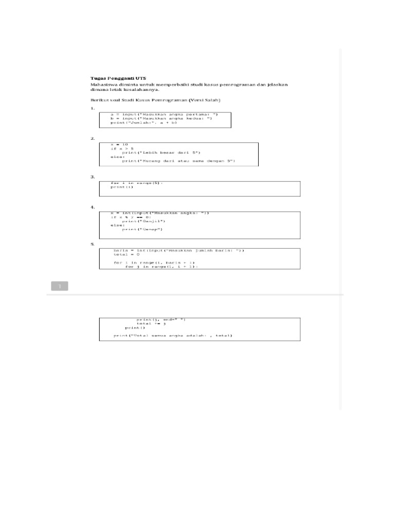 UTS Dasar Pemrograman_compressed | PDF