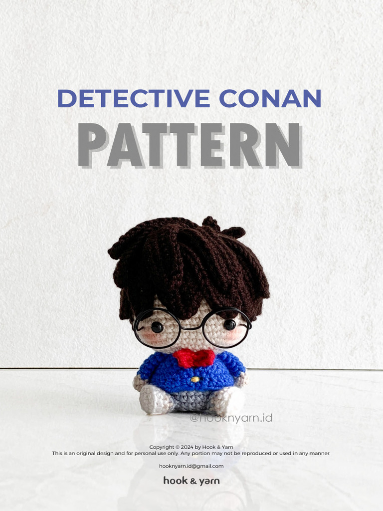 Detective Conan Crochet Pattern | PDF | Crochet | Yarn