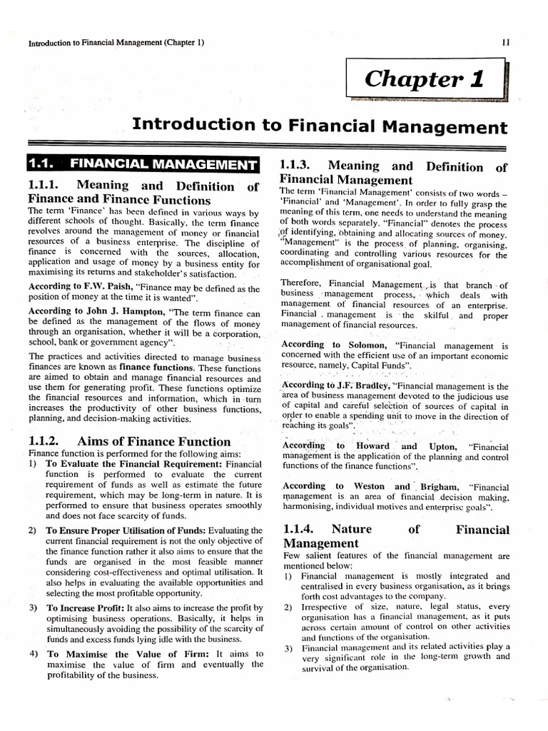 Financial Management 1 | PDF
