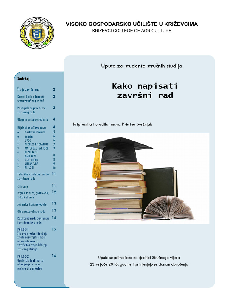 Kako Napisati Završni Rad - 16 - STR | PDF