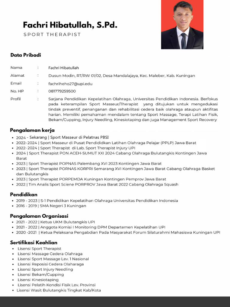 CV Fachri Hibatullah 2025 | PDF