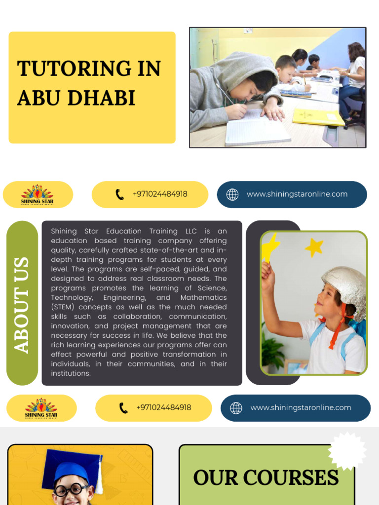 Tutoring in Abu Dhabi | PDF