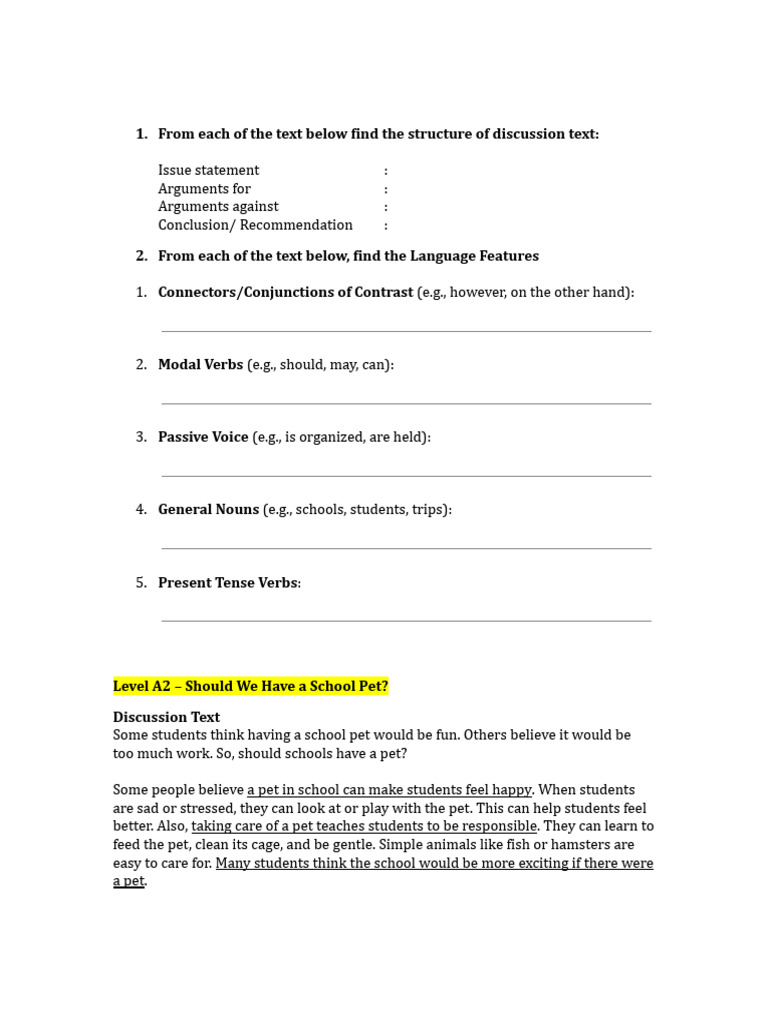 Discussion Text Structures and Features | PDF | Verb | Cyberbullying