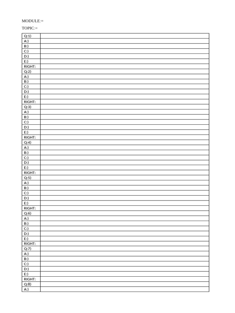 Template - CBT SOAL 30 | PDF