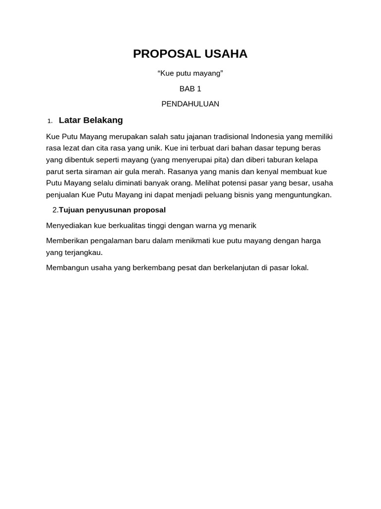 Proposal Usaha - 20250115 - 215417 - 0000 | PDF