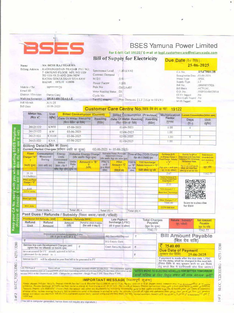 BILL | PDF