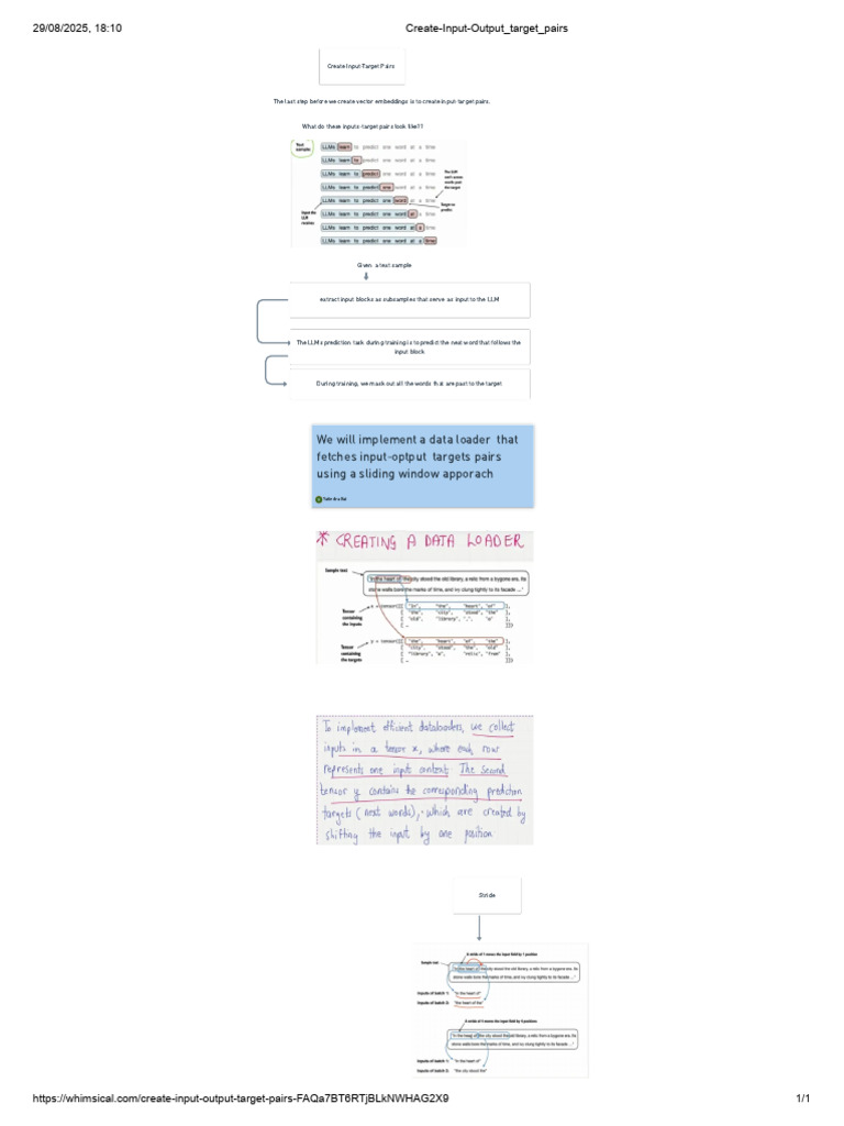 Create Input Output Target Pairs | PDF