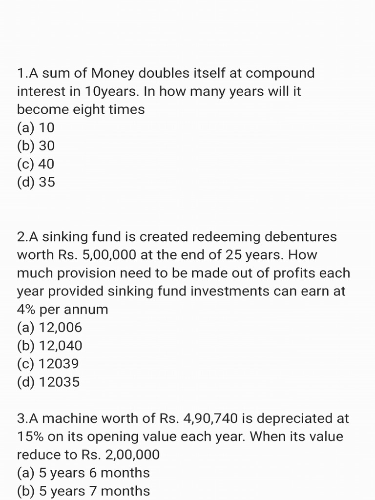 TVM Test 20 Marks - 250818 - 202916 | PDF