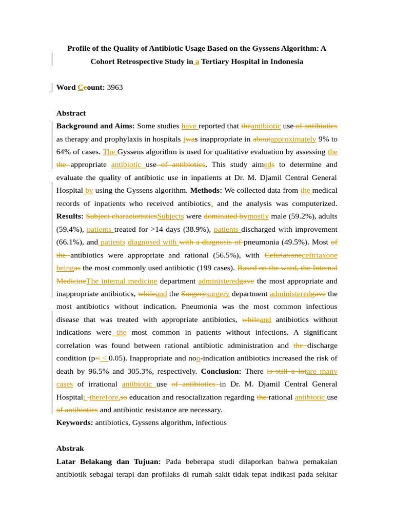 FinalFile (Wo Authors) Profile of Antibiotic Use Quality With Gyssens ...