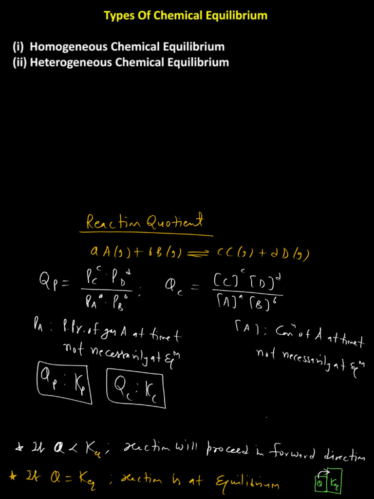 Chemical Equilibrium - L-02 (Class Notes) - Types of Chemical ...
